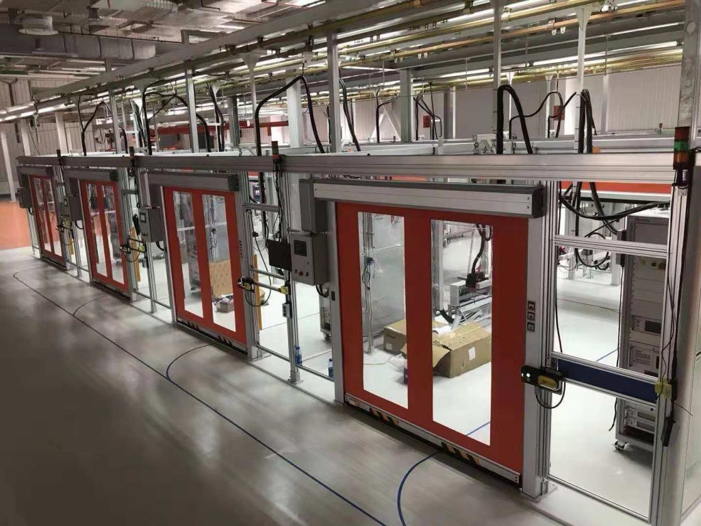 Electronic industry fast rolling shutter door - High speed door