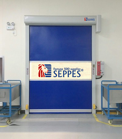 Hand automatic control method for fast rolling door - High speed door
